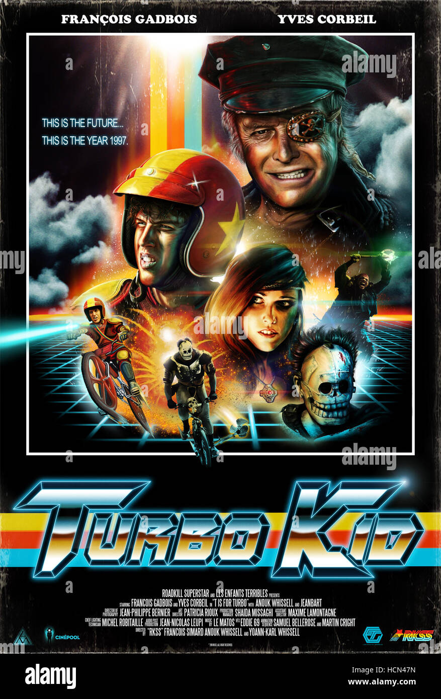 TURBO KID, Canadian poster, Michael Ironside (top right), Munro ...
