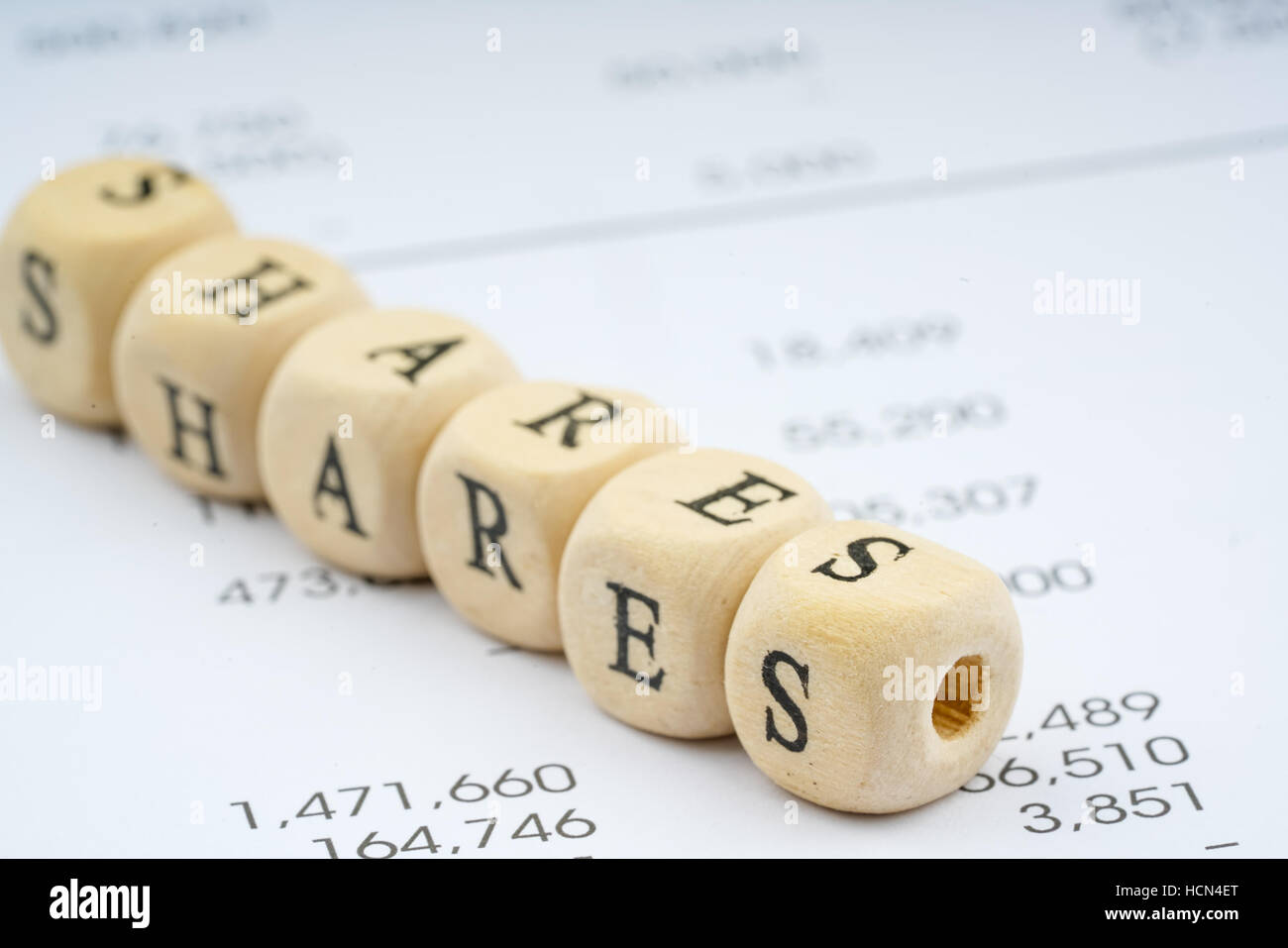 Wooden letter cube. Business concept Stock Photo - Alamy