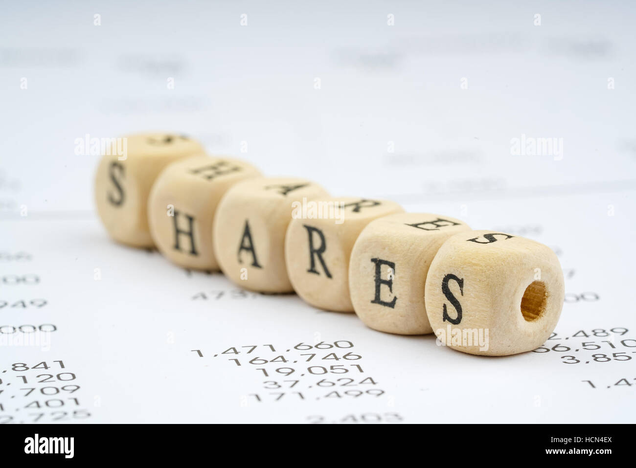 Wooden letter cube. Business concept Stock Photo - Alamy