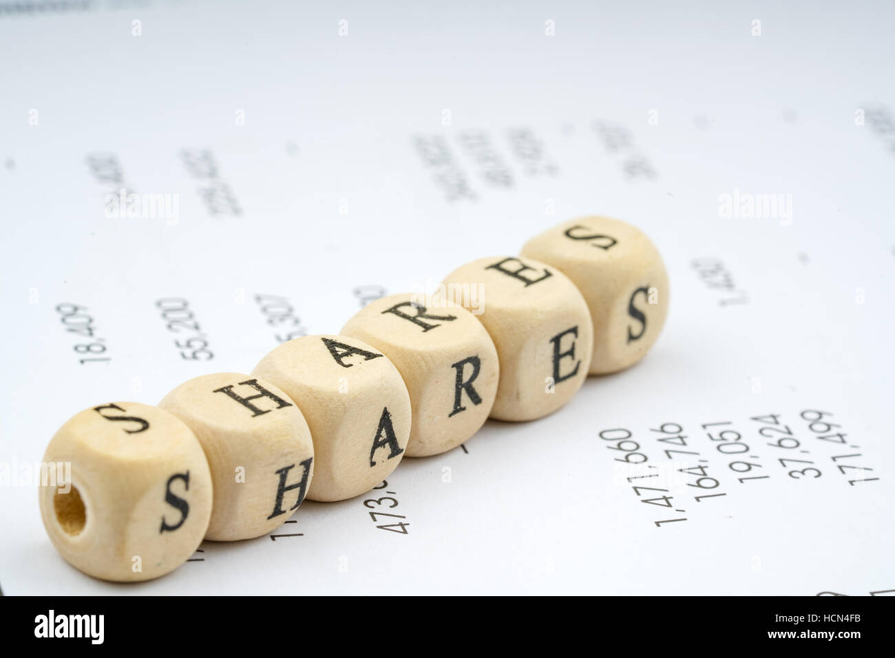 Wooden letter cube. Business concept Stock Photo - Alamy