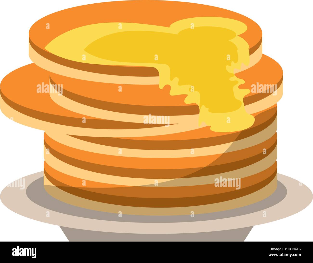 delicious pancakes maple syrup Stock Vector Image & Art - Alamy