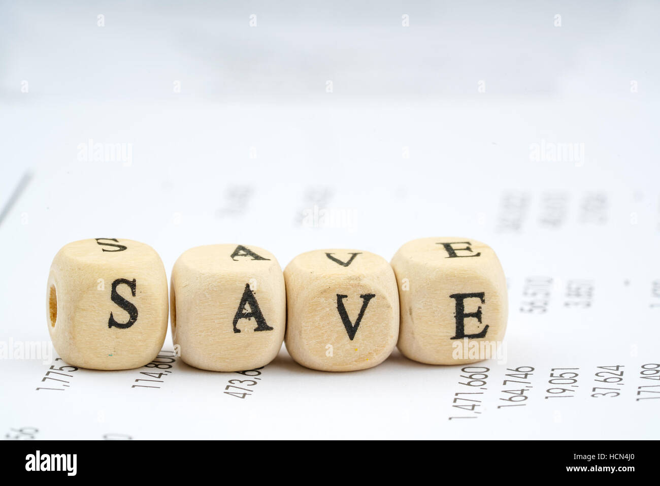 Wooden letter cube. Business concept Stock Photo - Alamy