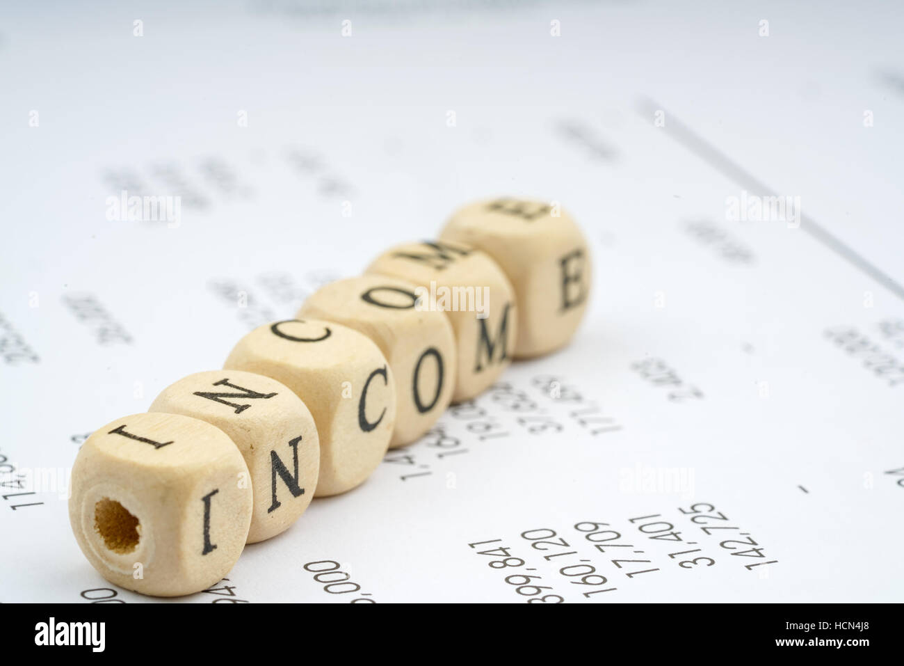 Wooden letter cube. Business concept Stock Photo - Alamy