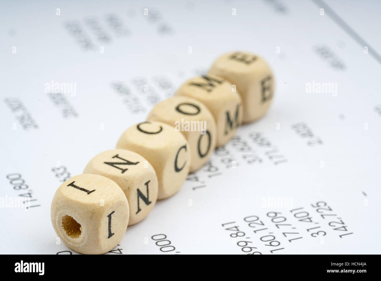 Wooden letter cube. Business concept Stock Photo - Alamy