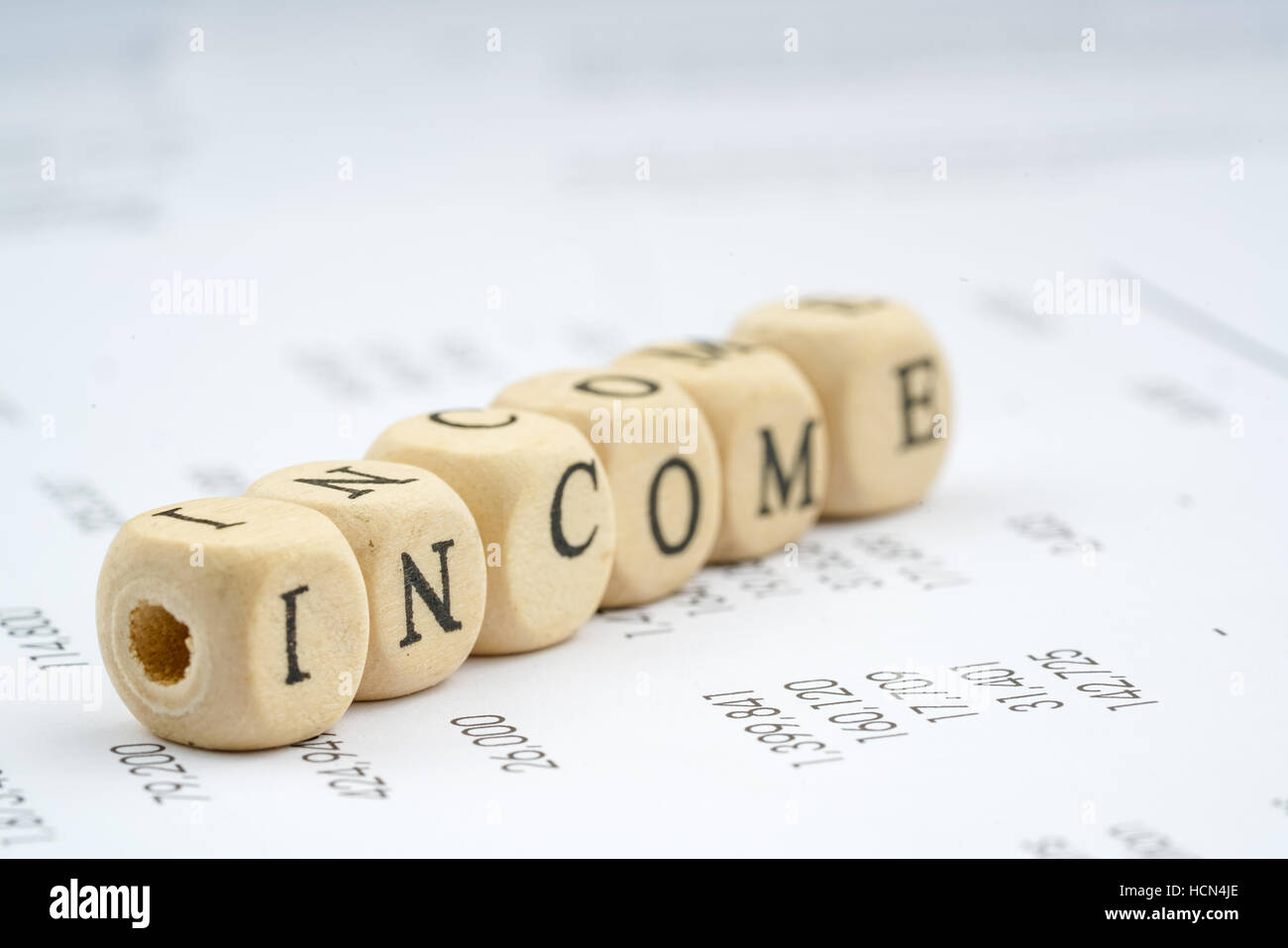 Wooden letter cube. Business concept Stock Photo - Alamy