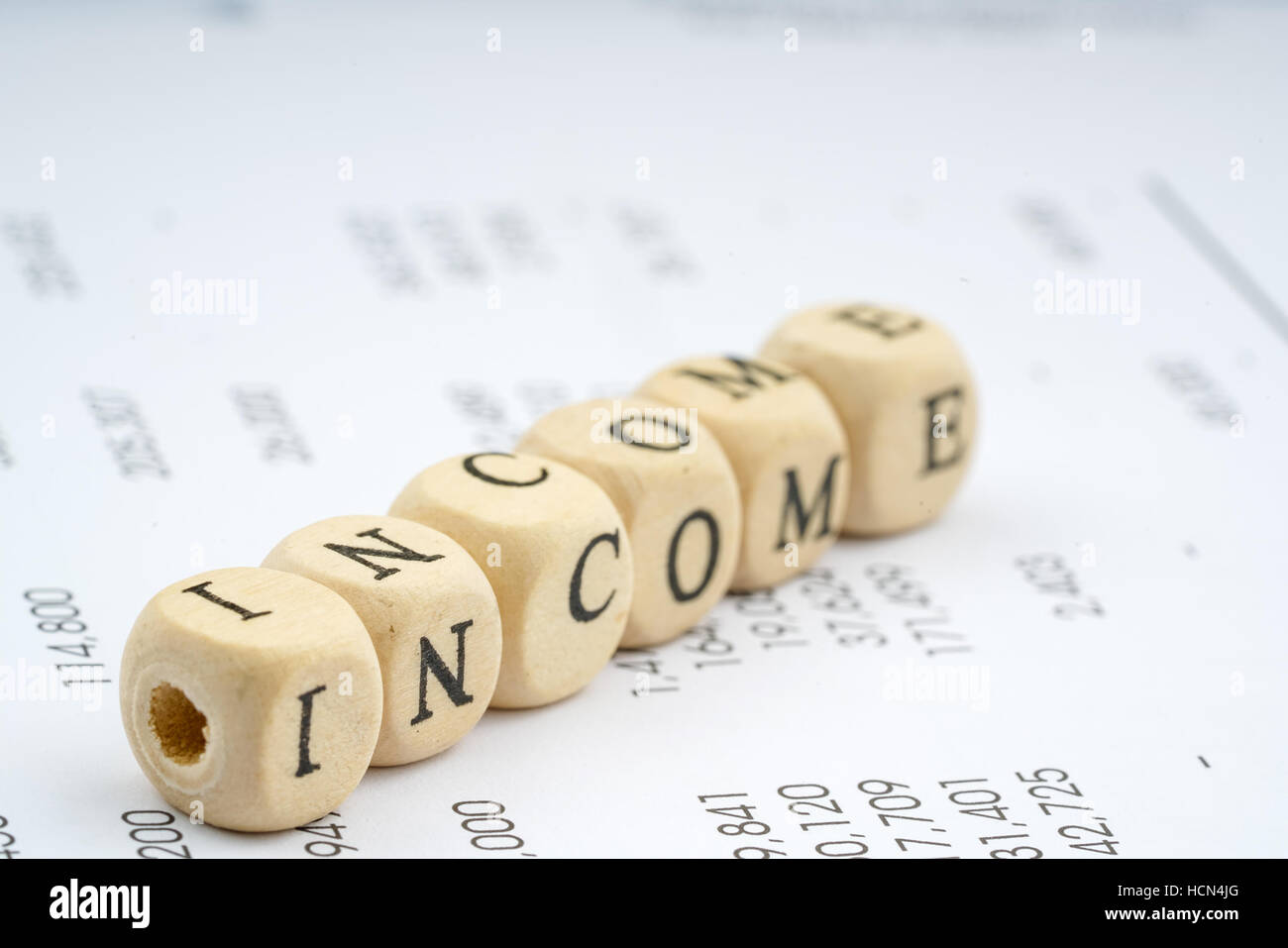 Wooden letter cube. Business concept Stock Photo - Alamy