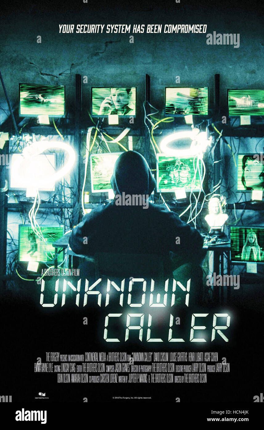 UNKNOWN CALLER, poster, 2014. © Cinedigm Entertainment Group / Courtesy ...