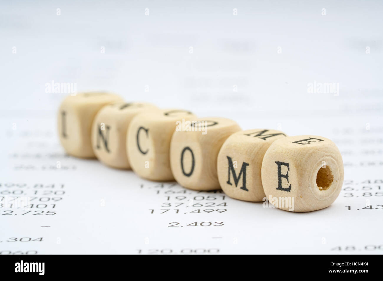 Wooden letter cube. Business concept Stock Photo - Alamy