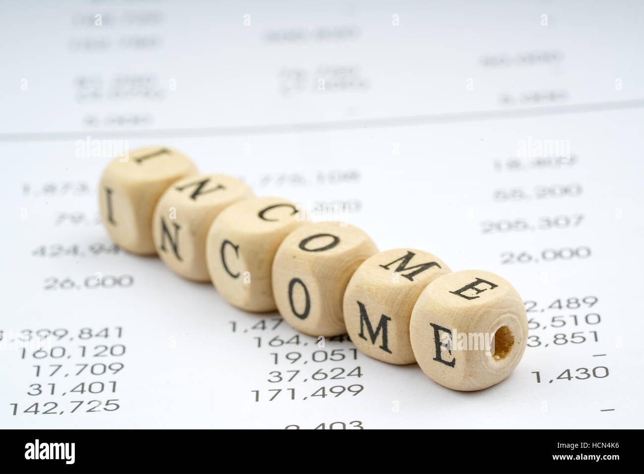 Wooden letter cube. Business concept Stock Photo - Alamy
