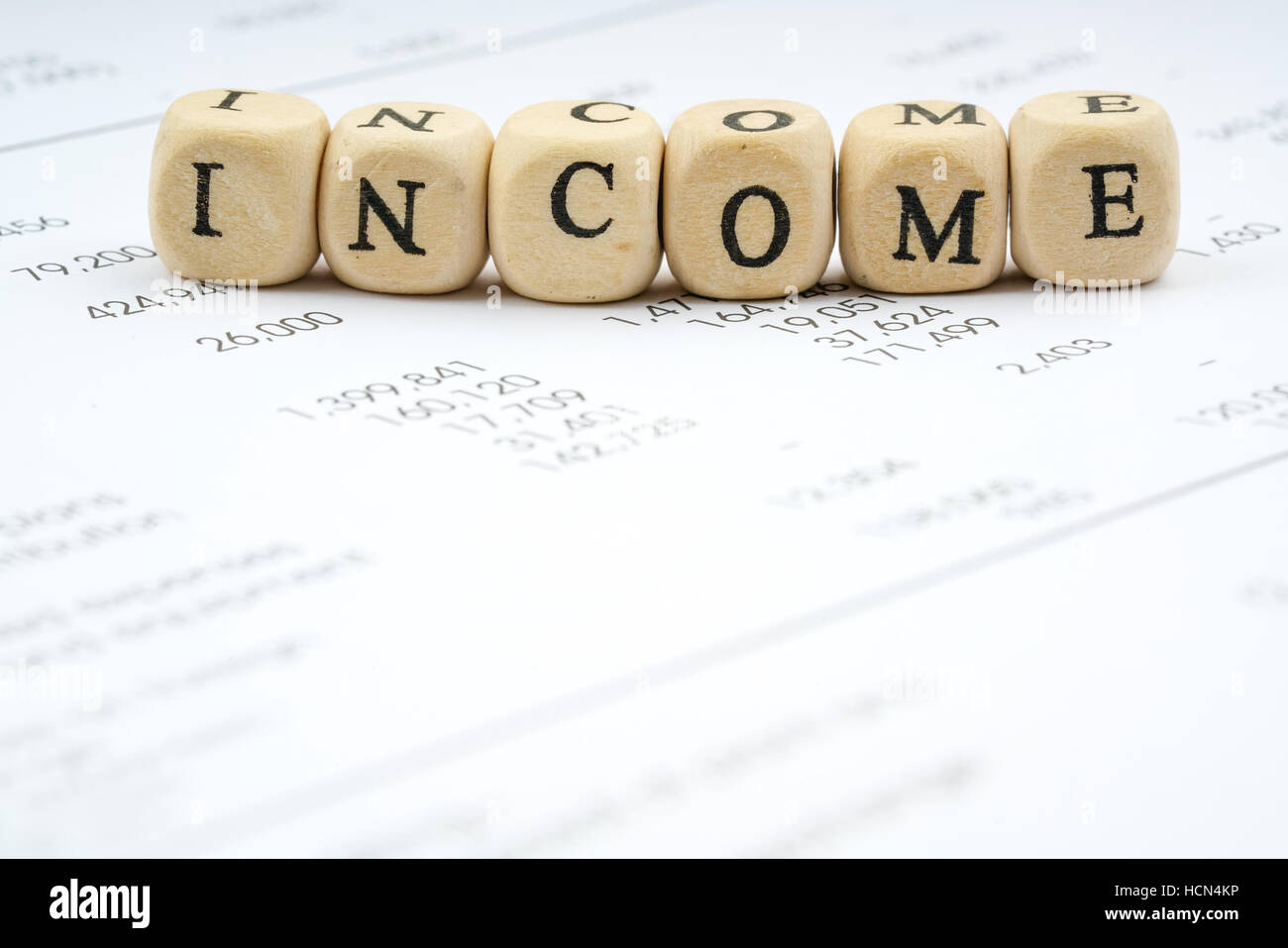 Wooden letter cube. Business concept Stock Photo - Alamy