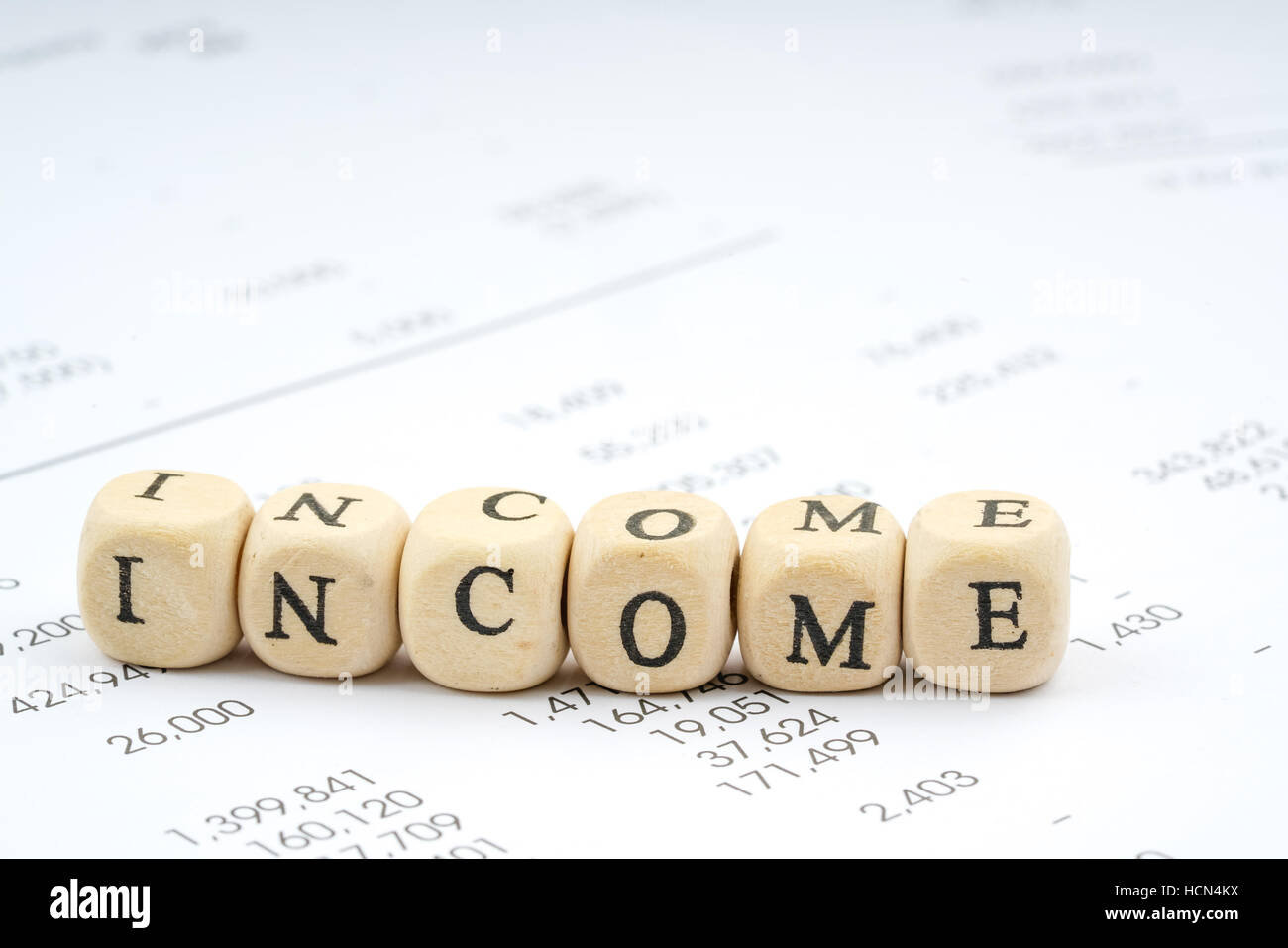 Wooden letter cube. Business concept Stock Photo - Alamy