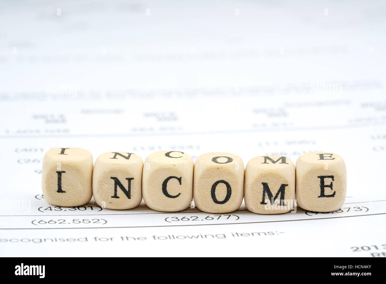 Wooden letter cube. Business concept Stock Photo - Alamy