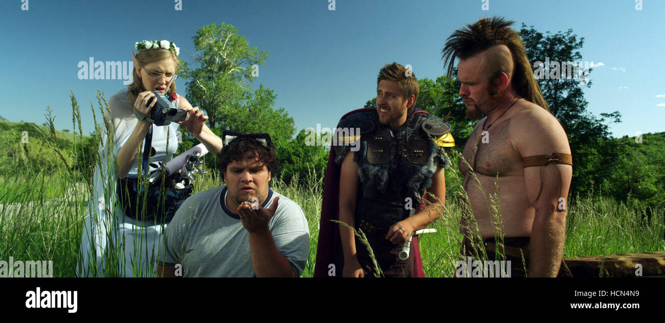 UNICORN CITY, l-r: Jaclyn Hales, Matt Mattson, Devin McGinn, Clint ...