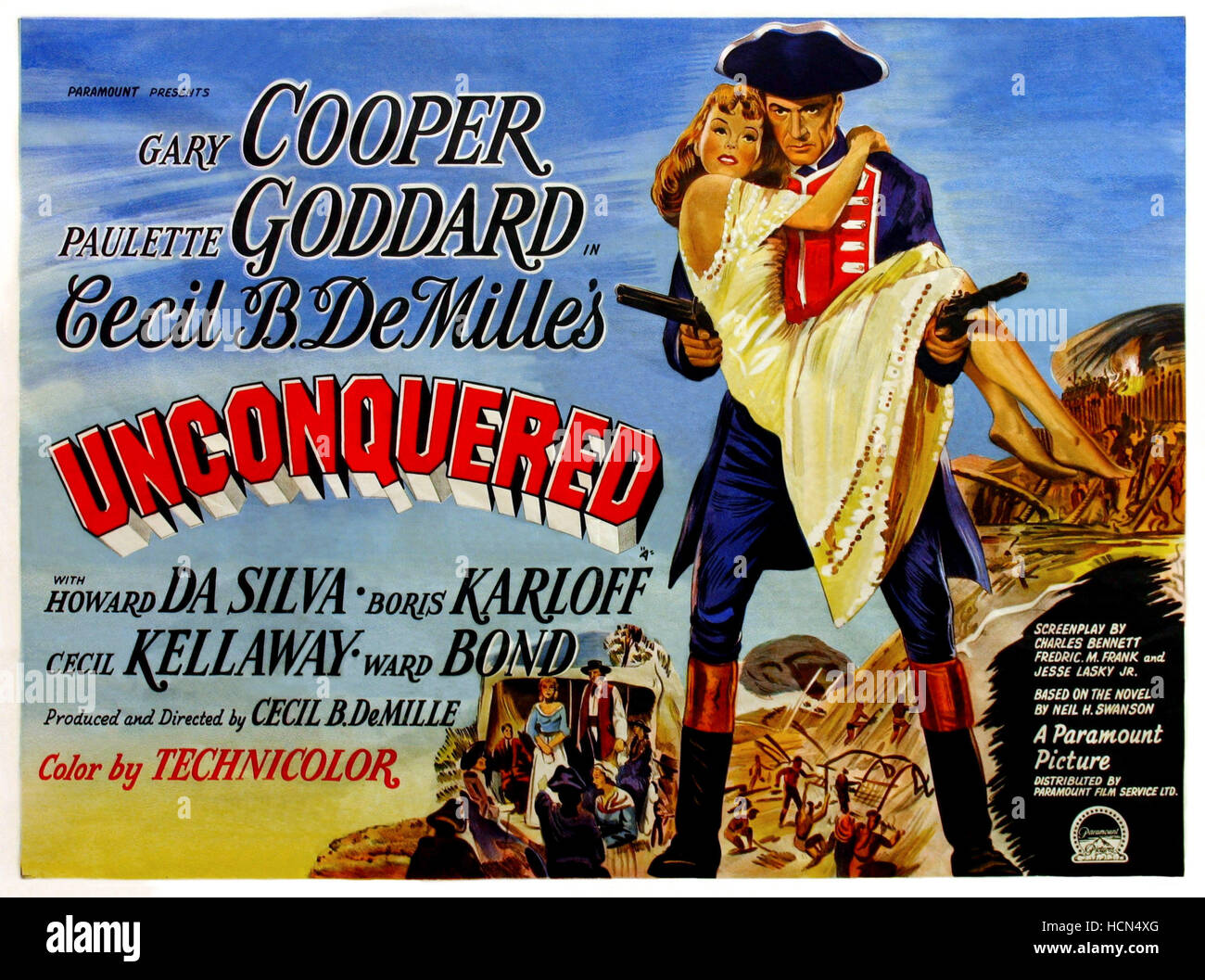 UNCONQUERED, Gary Cooper, Paulette Goddard, 1947 Stock Photo - Alamy