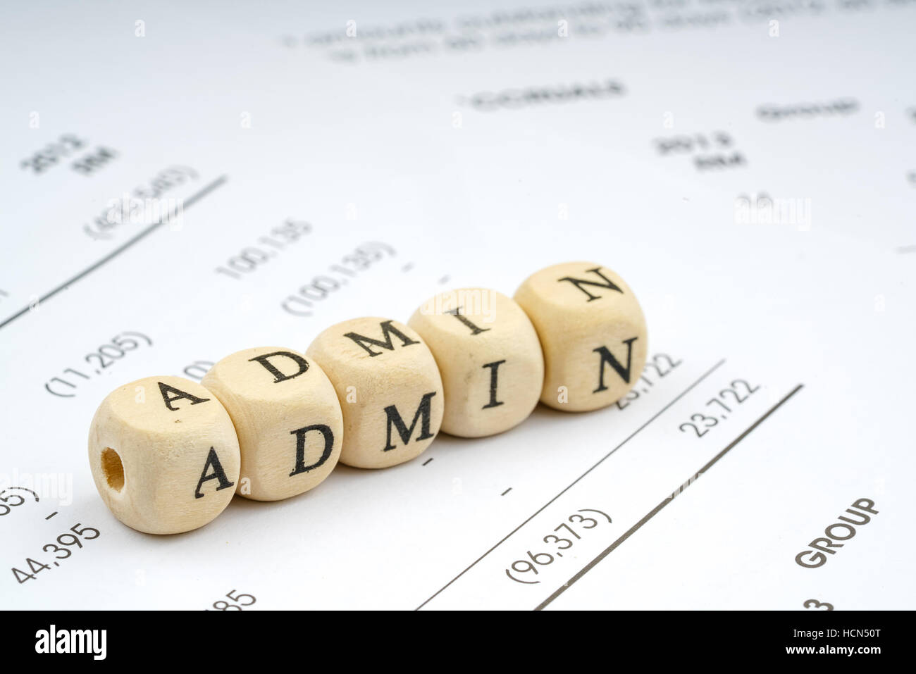 Wooden letter cube. Business concept Stock Photo - Alamy