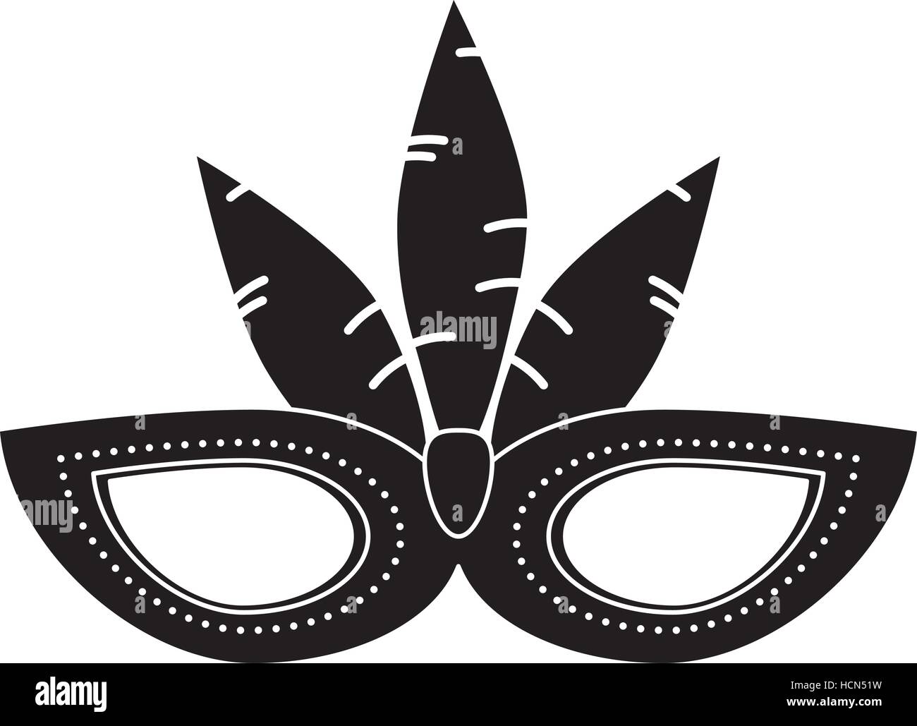 Carnival party accessories black Stock Vector Images - Alamy