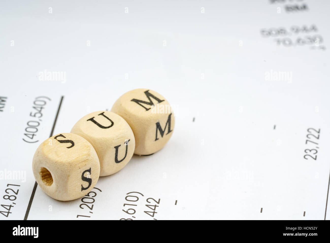 Wooden letter cube. Business concept Stock Photo - Alamy