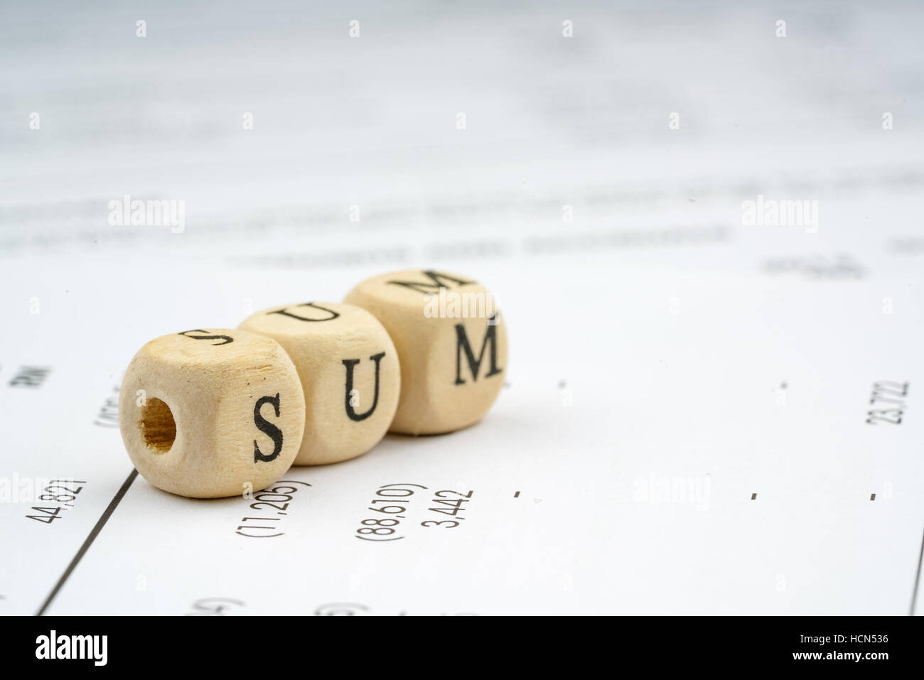 Wooden letter cube. Business concept Stock Photo - Alamy