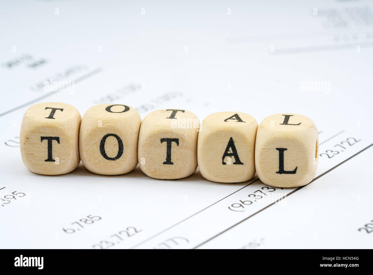 Wooden letter cube. Business concept Stock Photo - Alamy