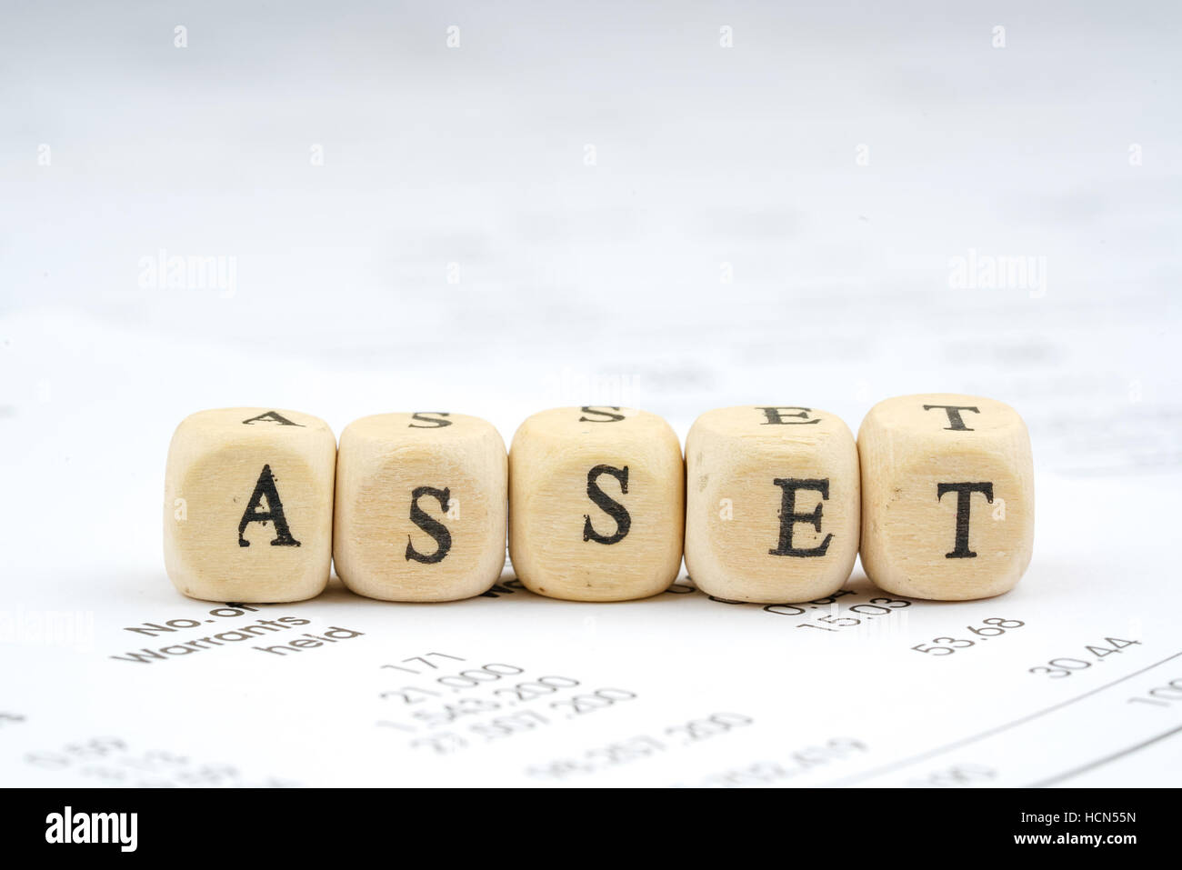 Wooden letter cube. Business concept Stock Photo - Alamy