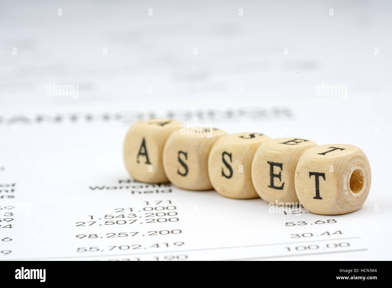 Wooden letter cube. Business concept Stock Photo - Alamy