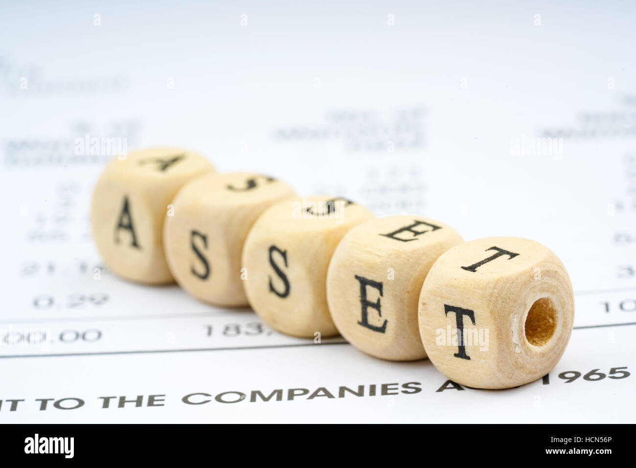 Wooden letter cube. Business concept Stock Photo - Alamy