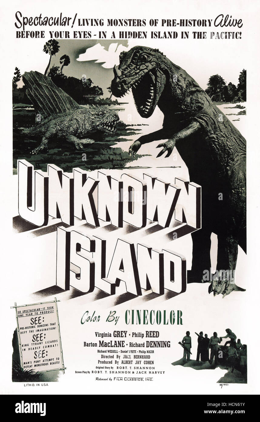UNKNOWN ISLAND, US poster art, 1948 Stock Photo - Alamy