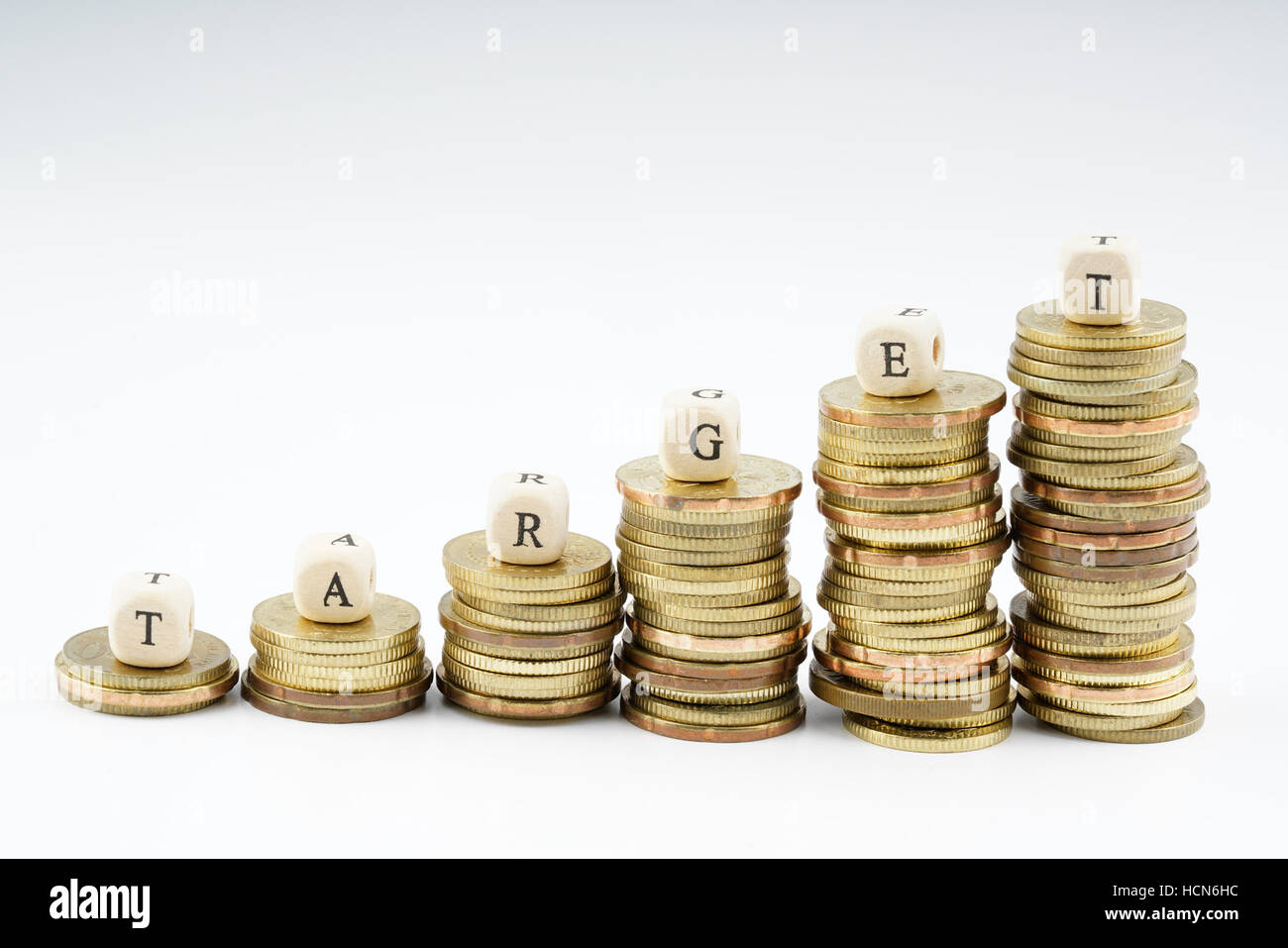 yellow coins stacking with finance bussiness concept Stock Photo - Alamy