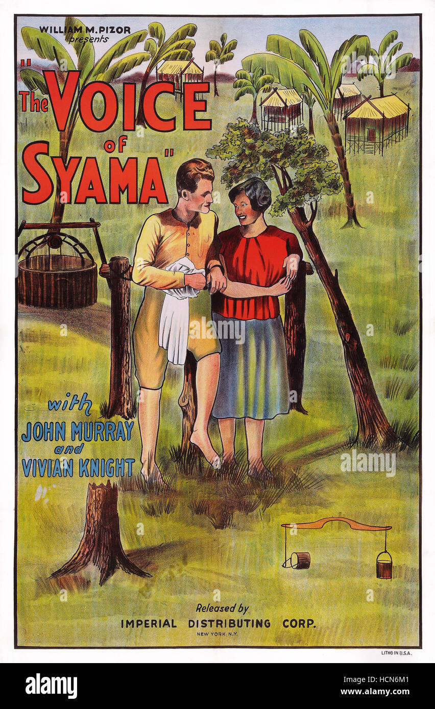 THE VOICE OF SYAMA, US poster art, from left: John Murray, Vivian ...