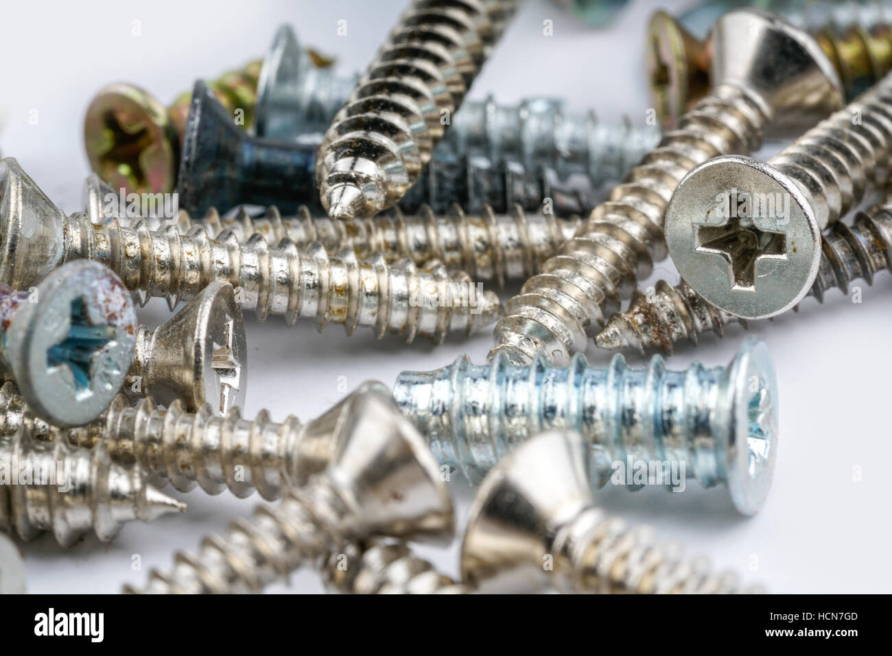 Screw with close up view Stock Photo - Alamy
