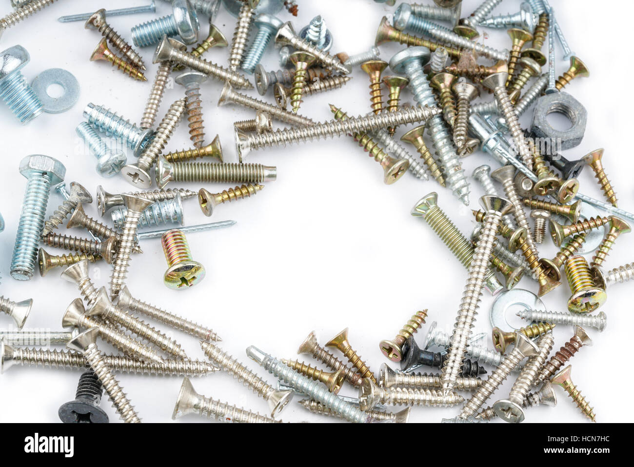Screw with close up view Stock Photo - Alamy