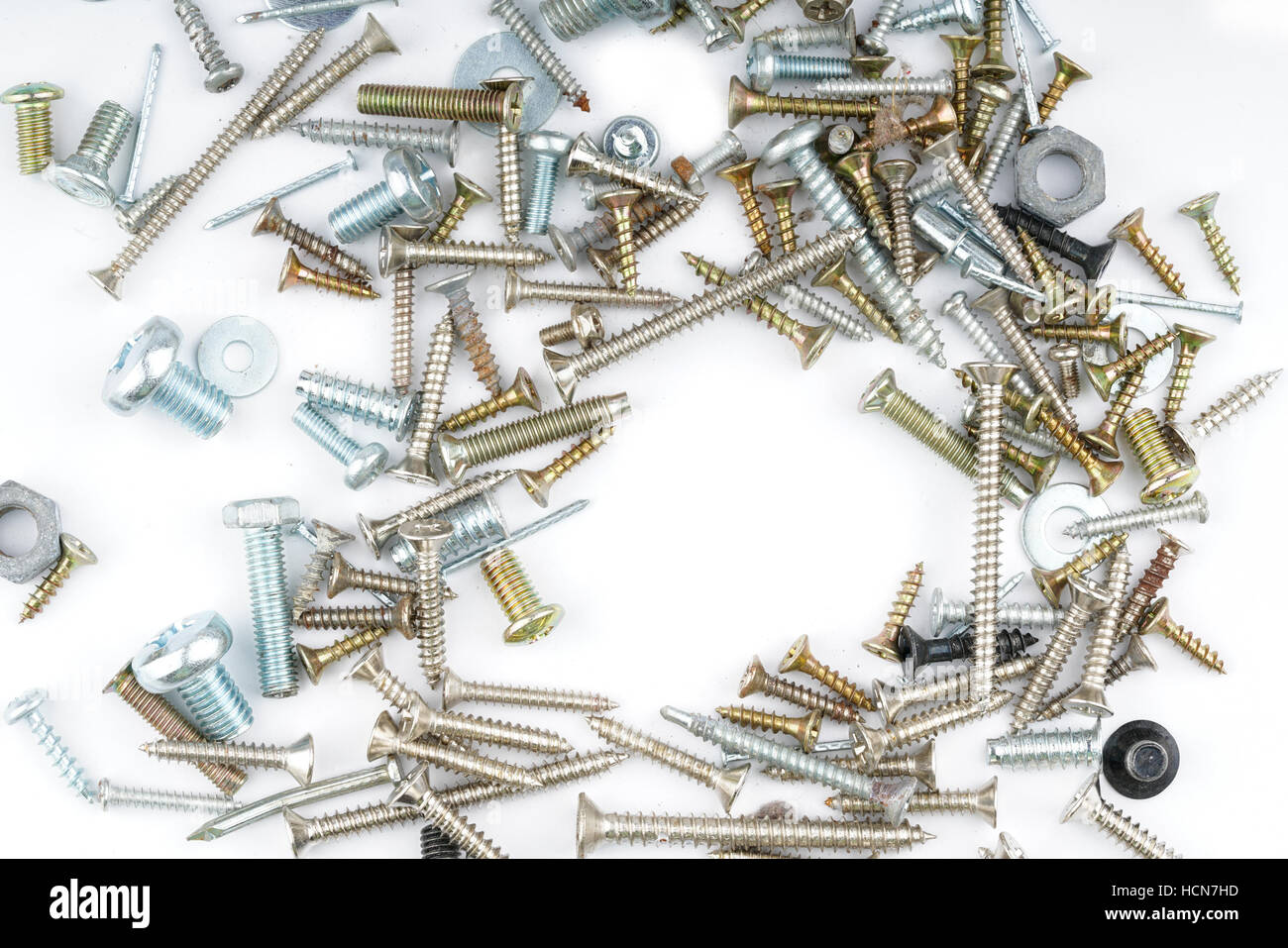 Screw with close up view Stock Photo - Alamy