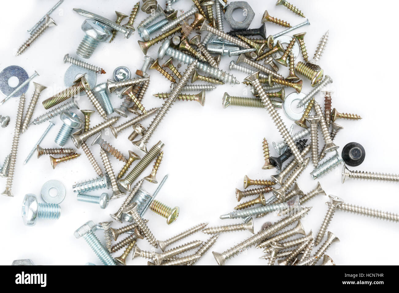 Screw with close up view Stock Photo - Alamy
