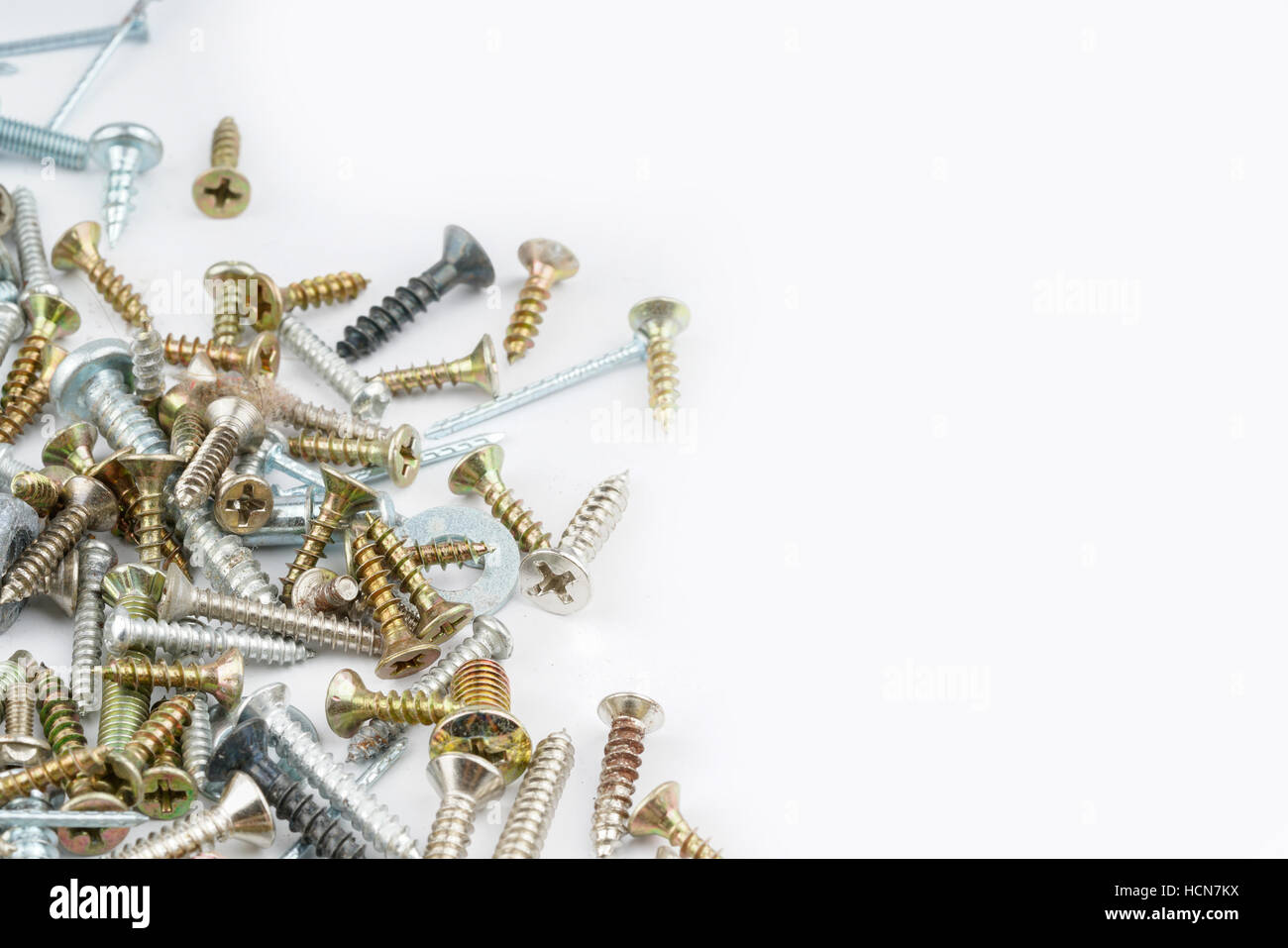 Screw with close up view Stock Photo - Alamy