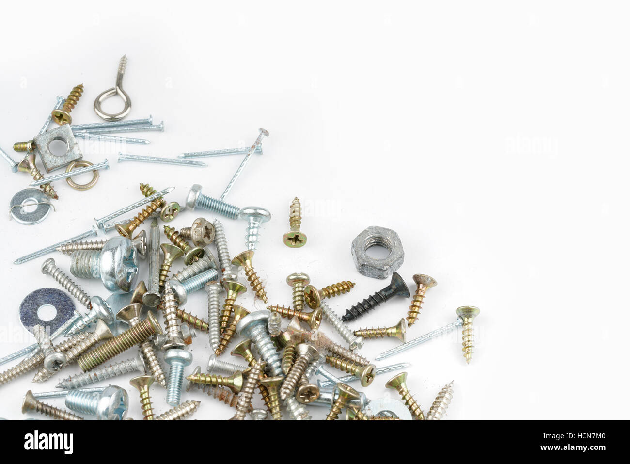 Screw with close up view Stock Photo - Alamy