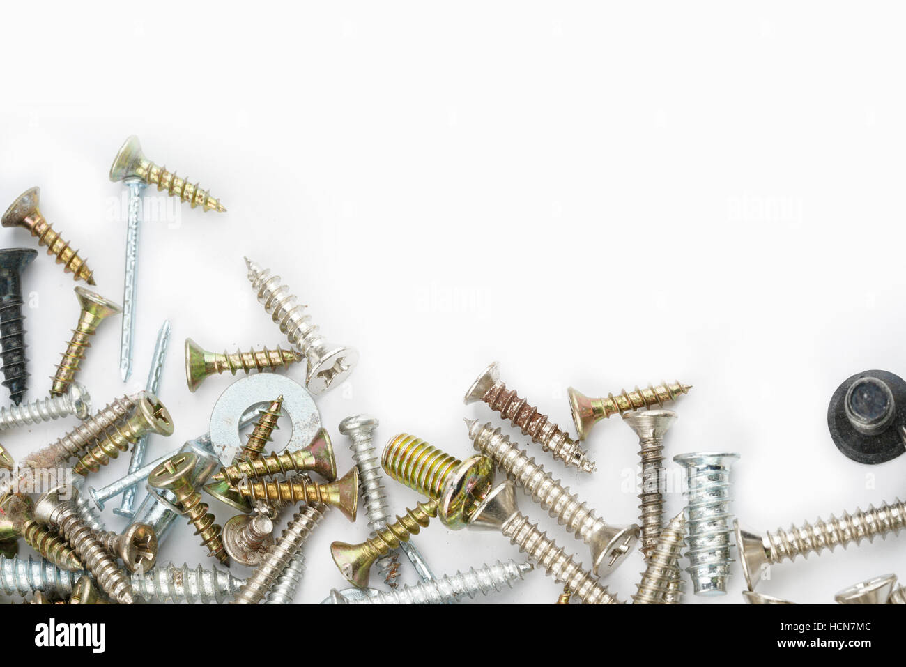 Screw with close up view Stock Photo - Alamy