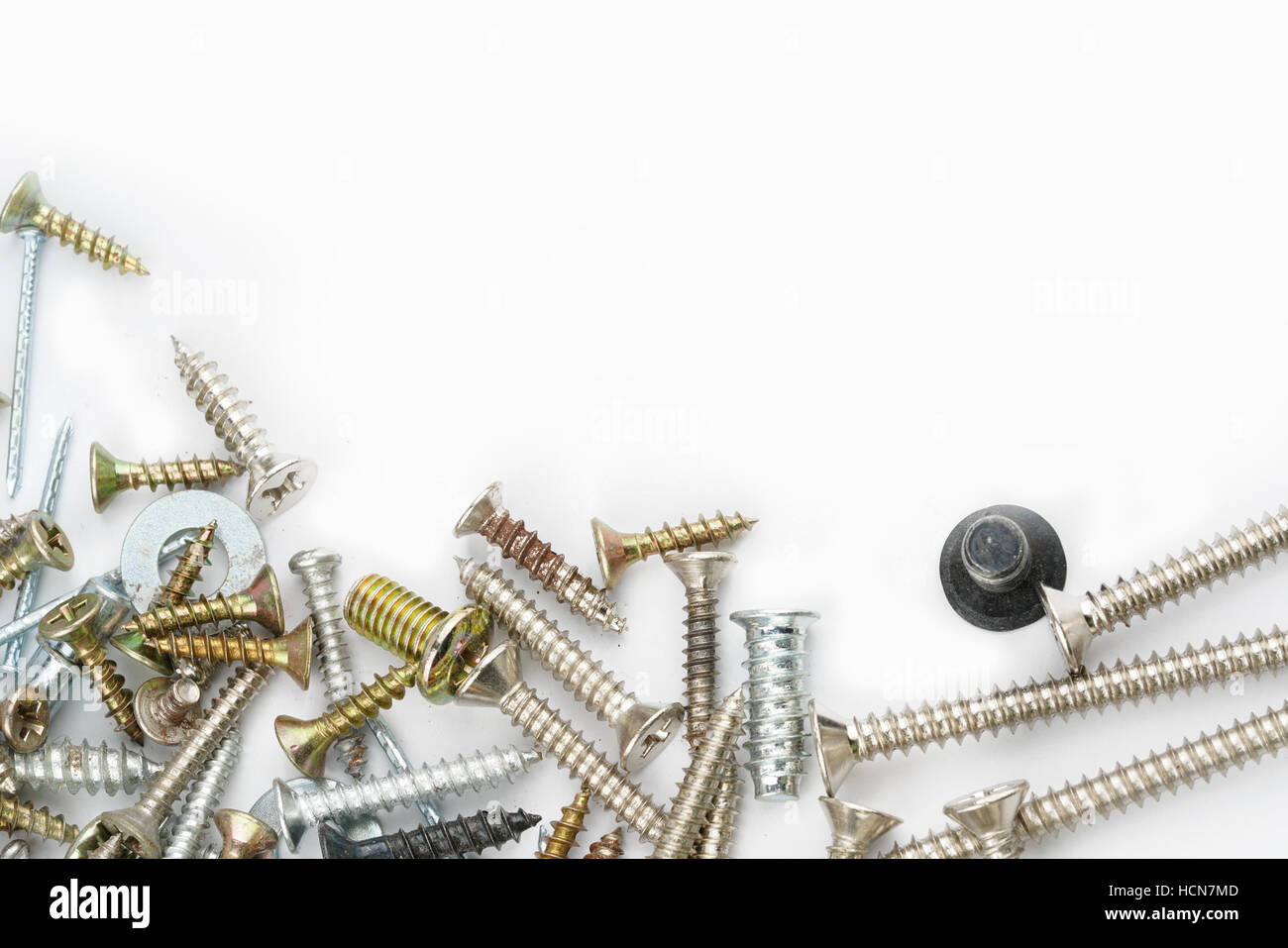 Screw with close up view Stock Photo - Alamy