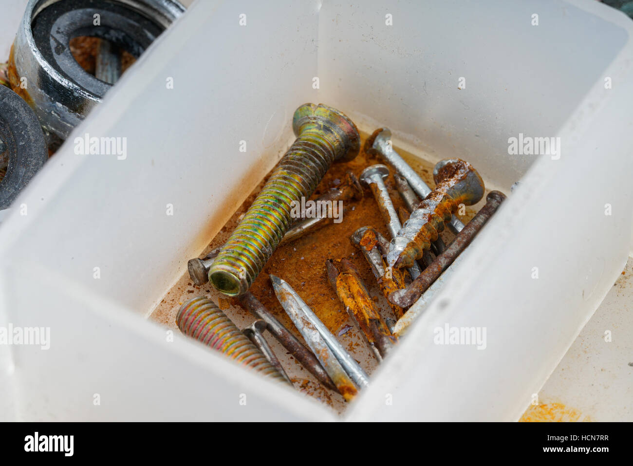 Screw with close up view Stock Photo - Alamy