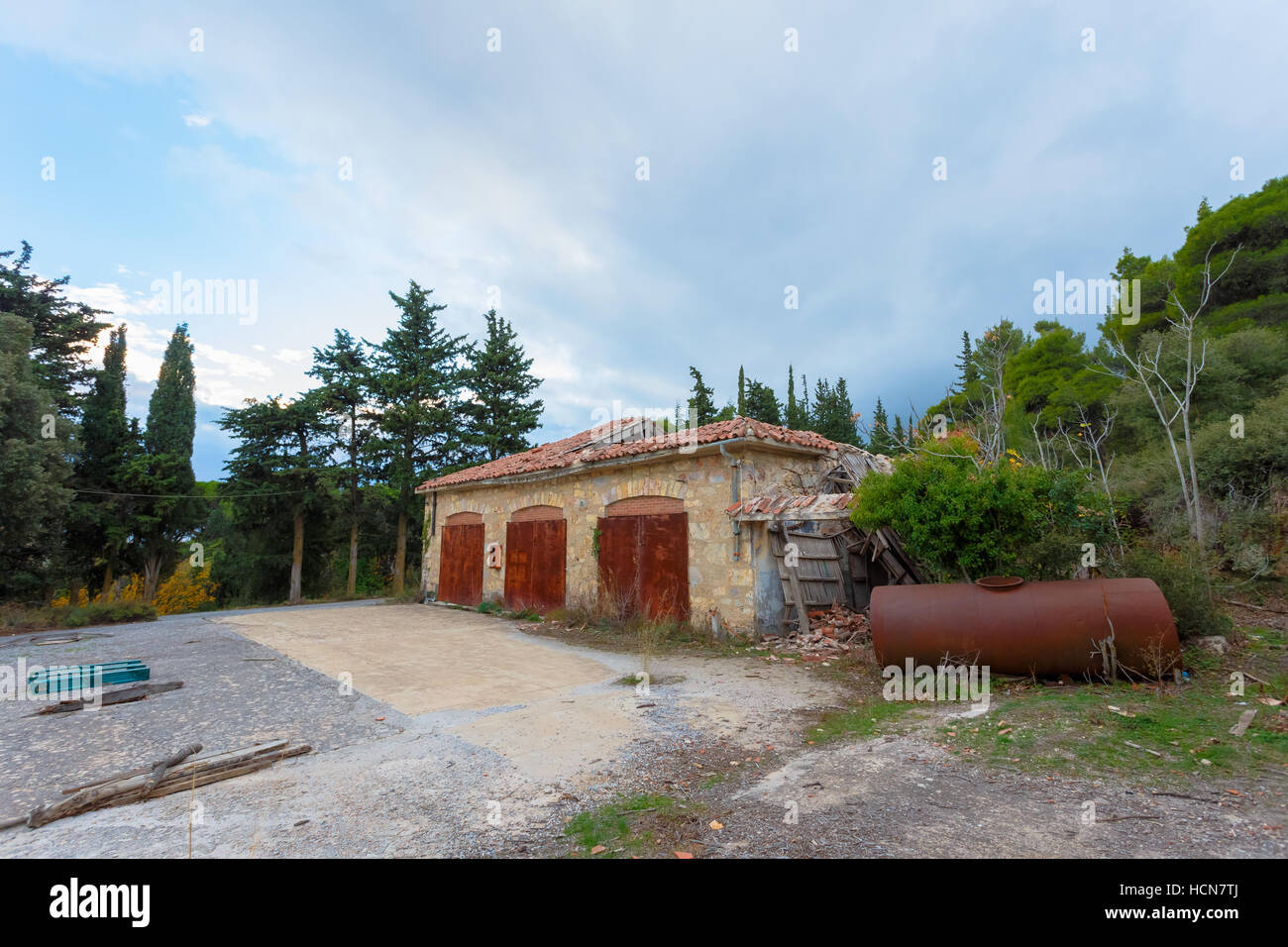 Tatoi Palace ruins in Greece, the summer palace and 10,000 acre estate ...