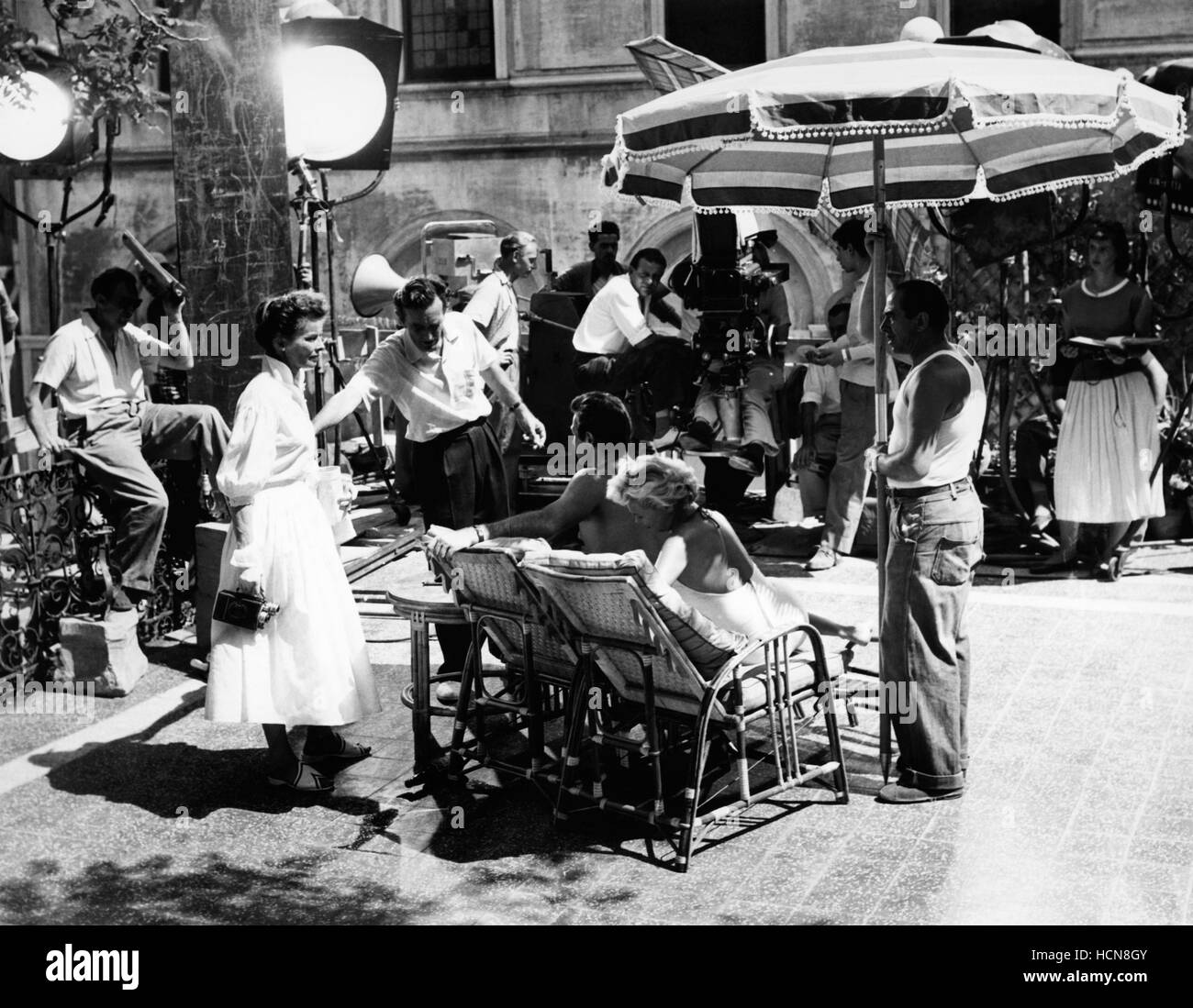 SUMMERTIME, (aka SUMMER MADNESS), director David Lean (arm outstretched ...
