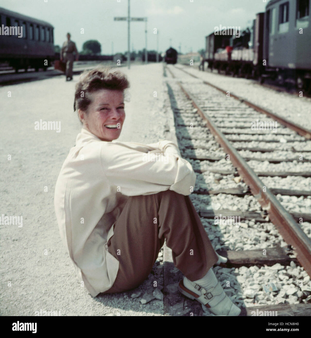 SUMMERTIME, (aka SUMMER MADNESS), Katharine Hepburn on set, 1955 Stock ...