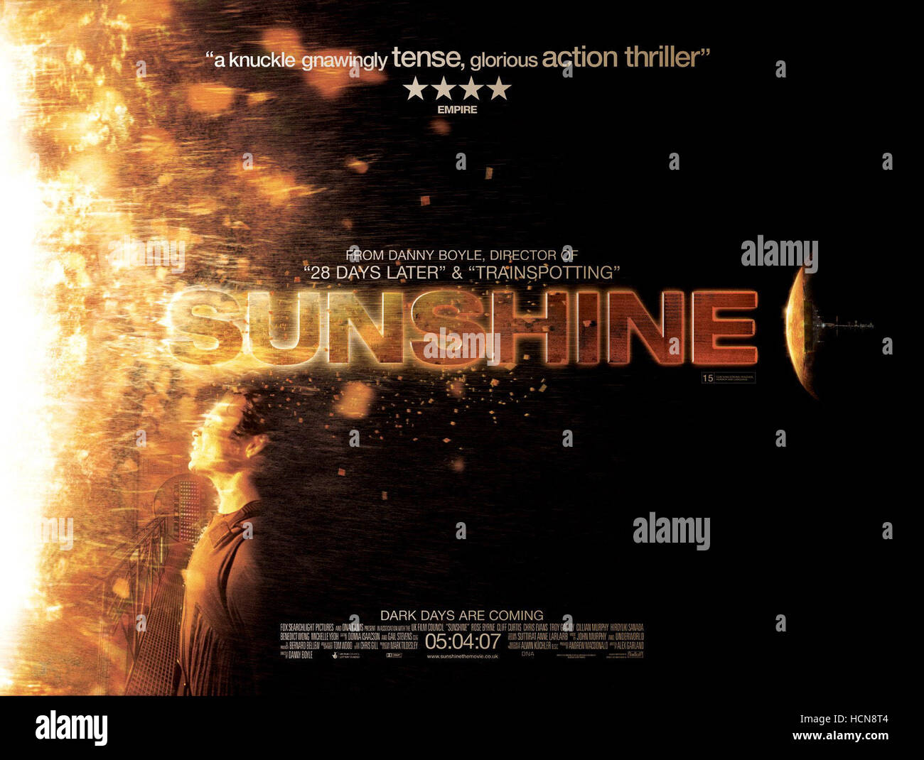 SUNSHINE, British poster art, 2007. TM and ©Copyright Fox Searchlight ...