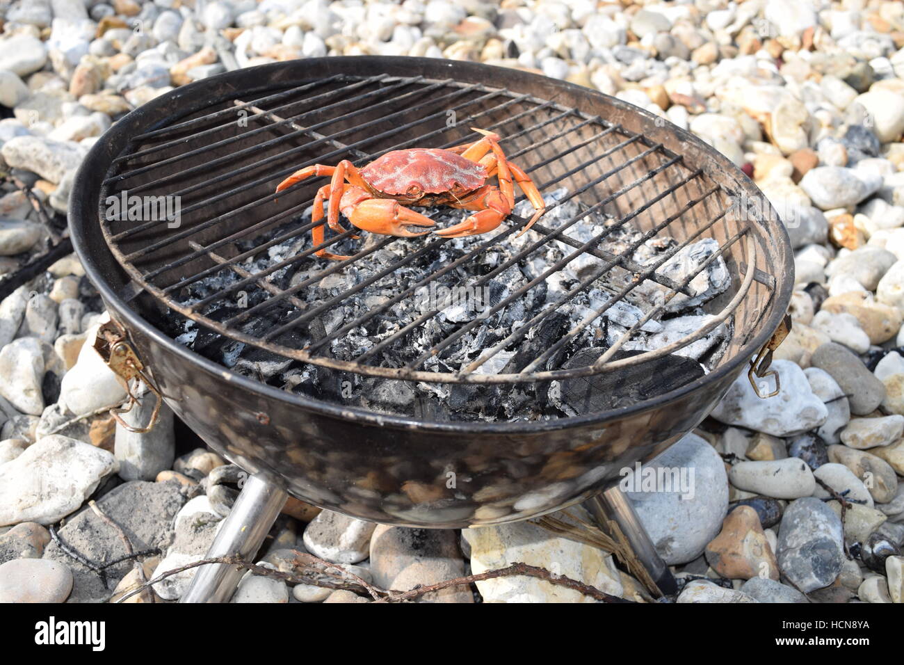 Mini barbecue on beach hi-res stock photography and images - Alamy