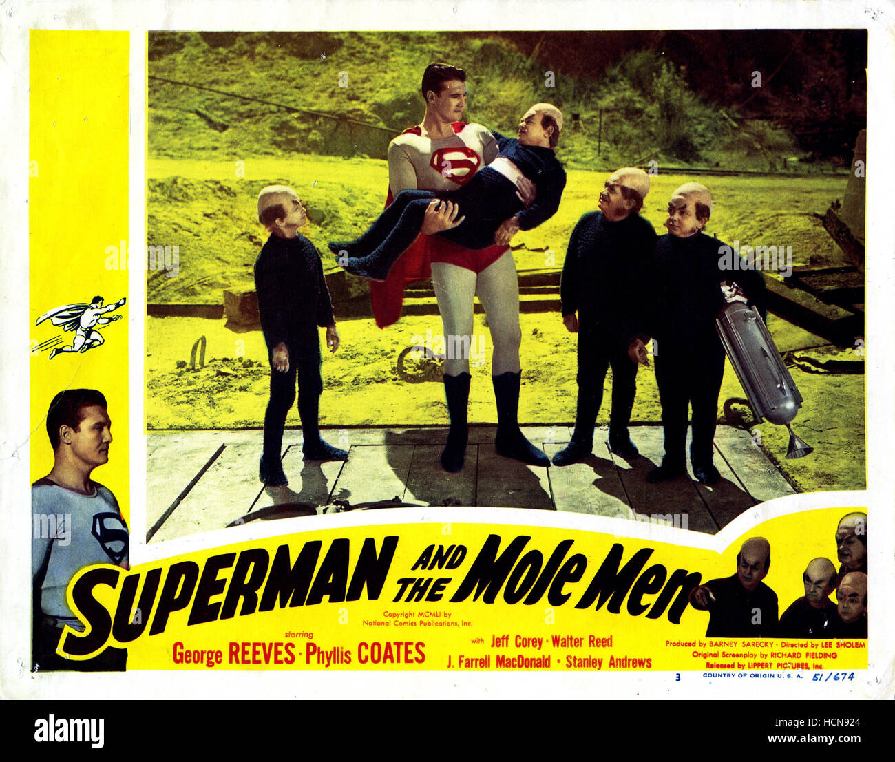 Superman and the Mole Men, George Reeves, (season 1), 1952-1958 Stock ...