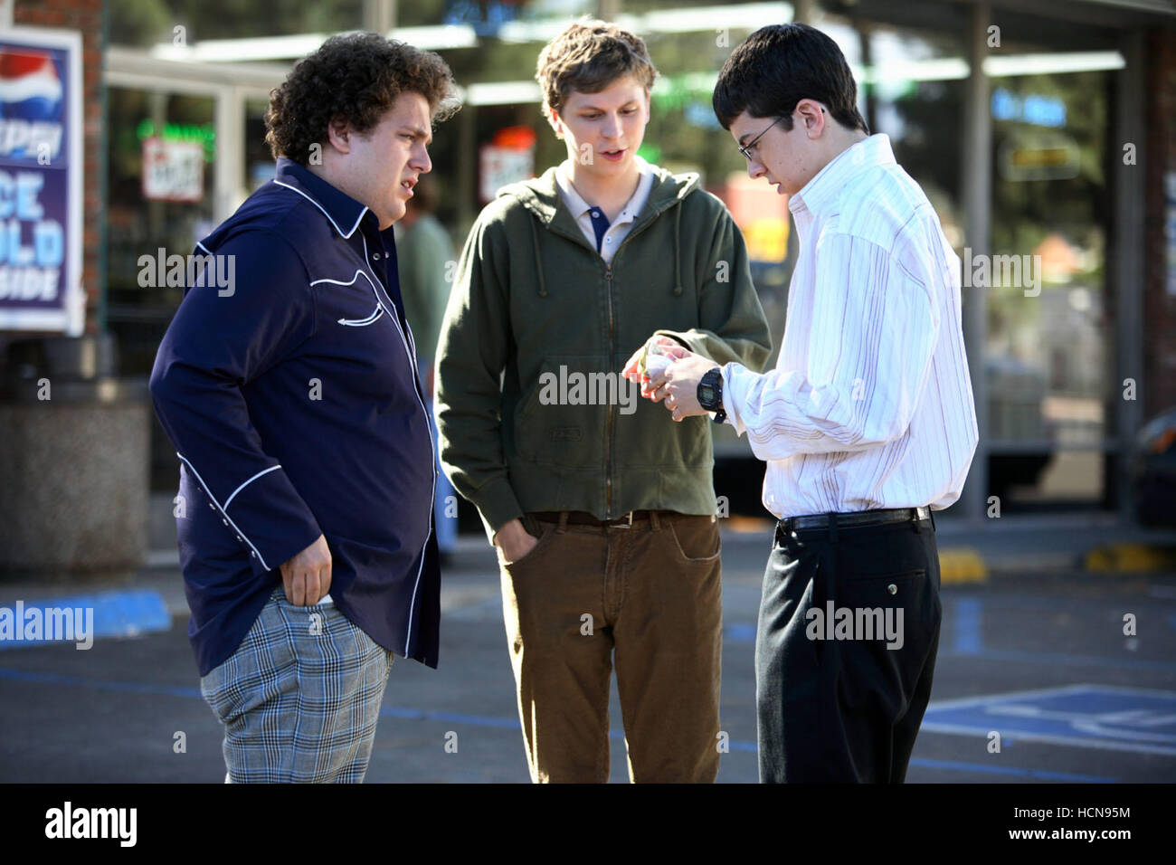 SUPERBAD, Jonah Hill, Michael Cera, Christopher Mintz-Plasse, 2007 ...