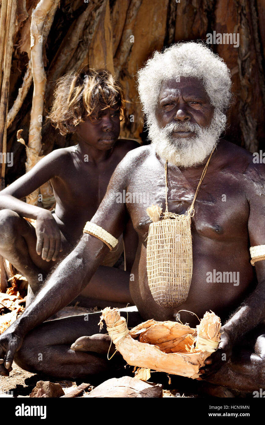 TEN CANOES, Richard Birrinbirrin (right), 2006. ©Wild Bunch/Courtesy ...