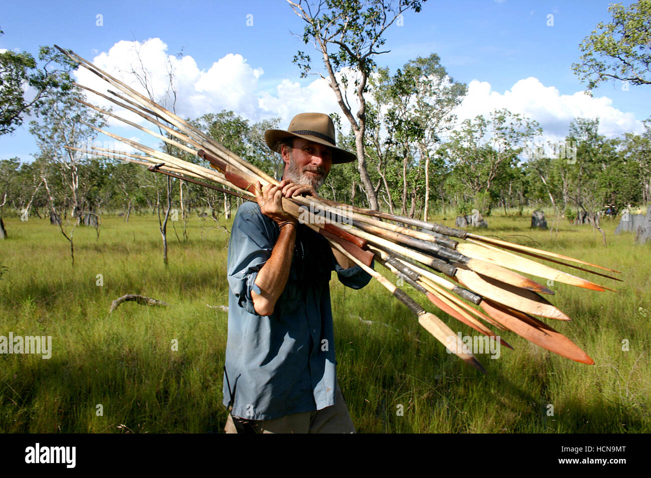 TEN CANOES director Rolf de Heer, on set, 2006. ©Wild Bunch/Courtesy ...