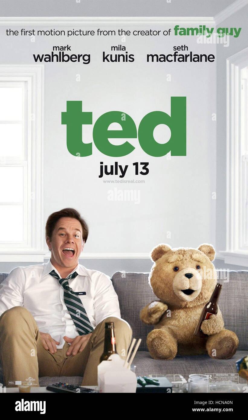 TED, left: Mark Wahlberg on US advance poster, 2012, ©Universal ...