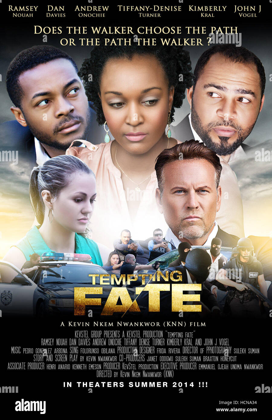 TEMPTING FATE, US poster art, from left: Andrew Onochie, Kimberly Kral ...