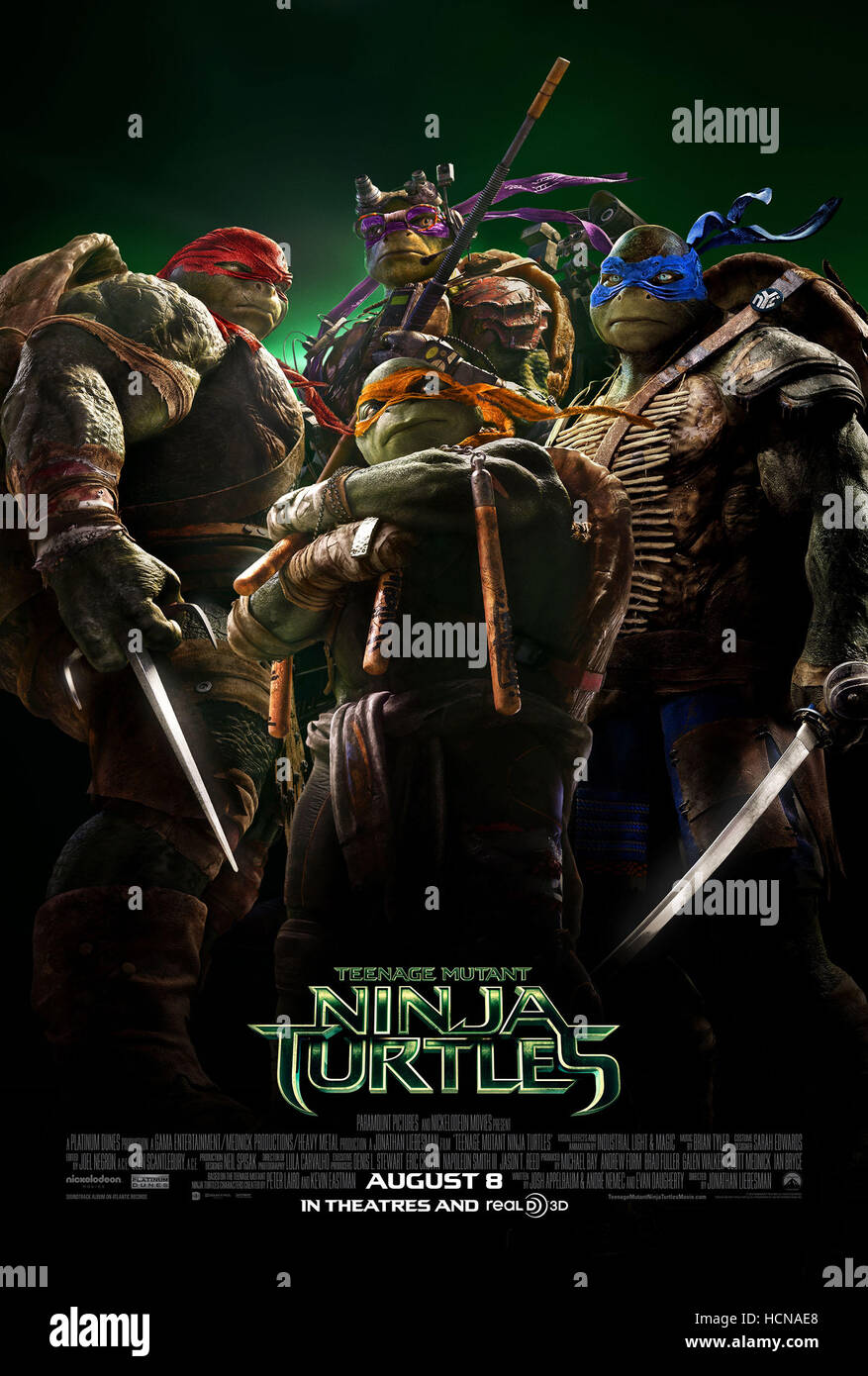 TEENAGE MUTANT NINJA TURTLES, US poster, from left: Michelangelo ...